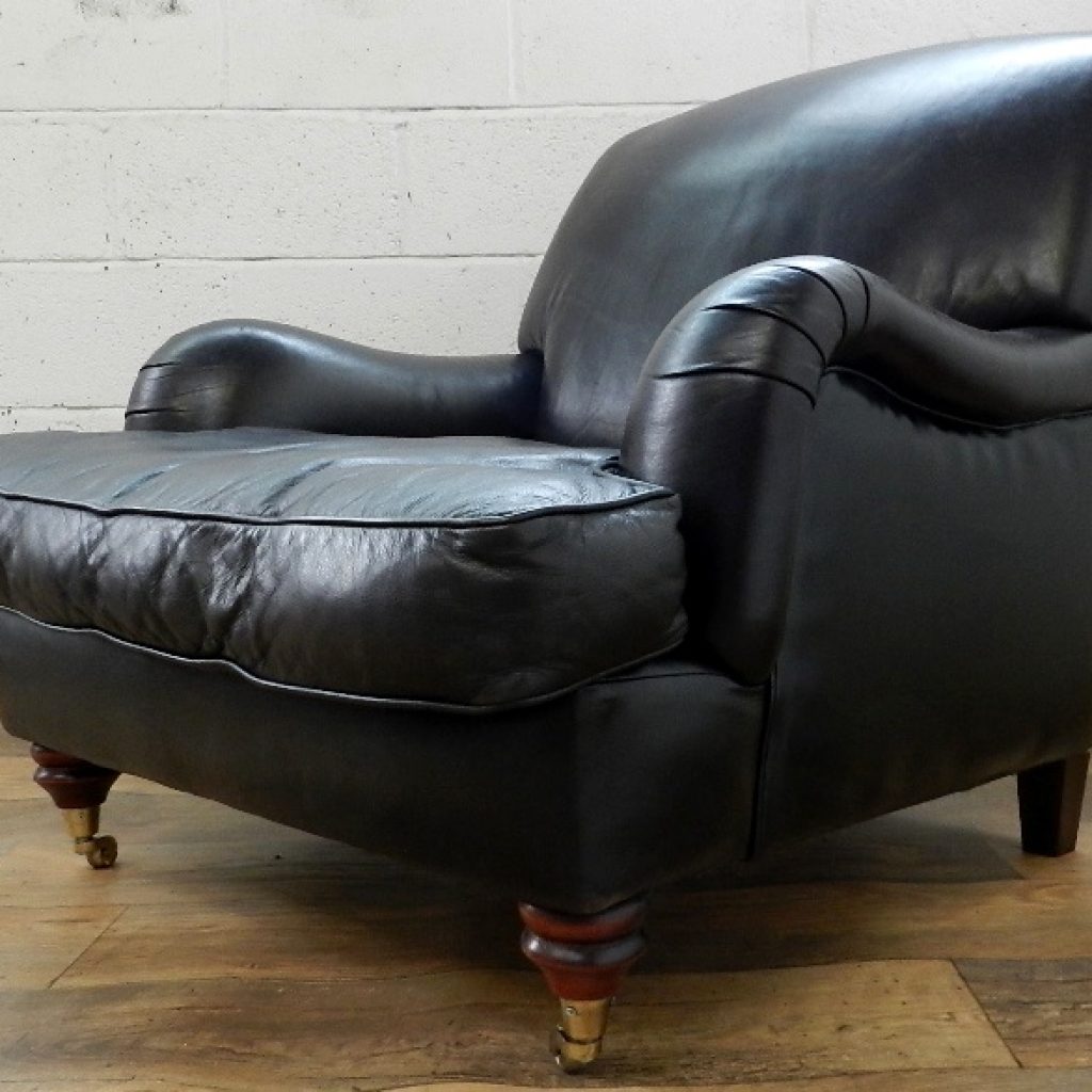 Vintage Howard Style Library Chair - Folio 50 | Stourport Antique Furniture