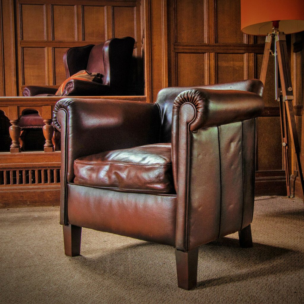 F50-1284 TETRAD CAMFORD HAND ANTIQUED CIGAR BROWN JOHN LEWIS LEATHER ...